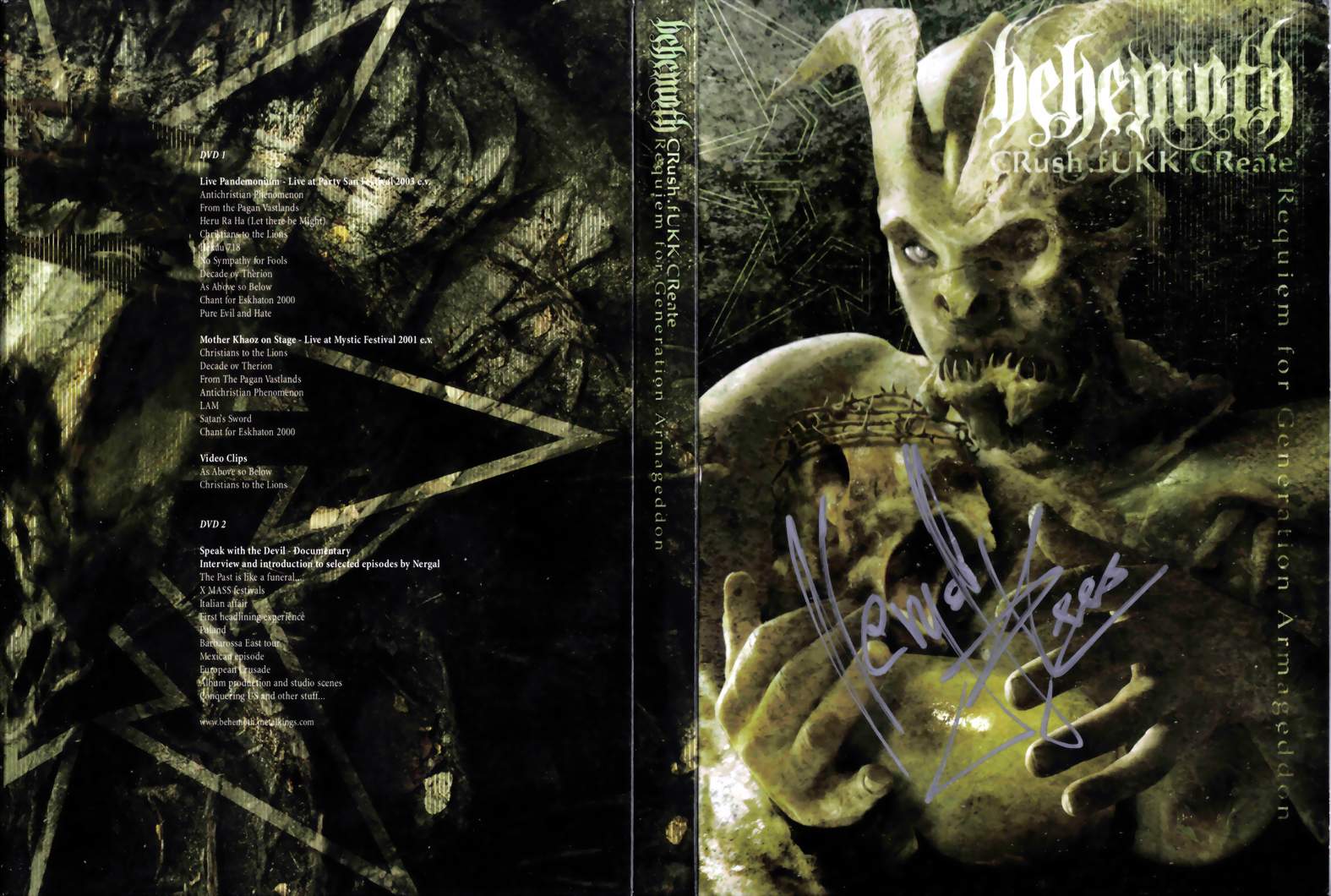 Behemoth CRush FUKK CReate : Front | DVD Covers | Cover Century | Over ...